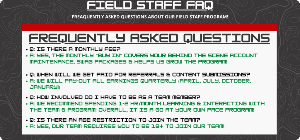 Field Staff Program - FEATHERNETT OUTDOORS
